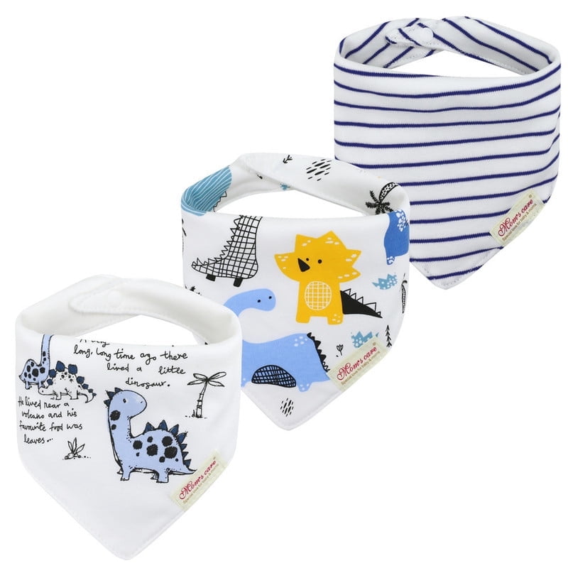 3pcs Drool Bibs Drool Bibs 100% Cotton for Unisex Boys Girls Multiple ...