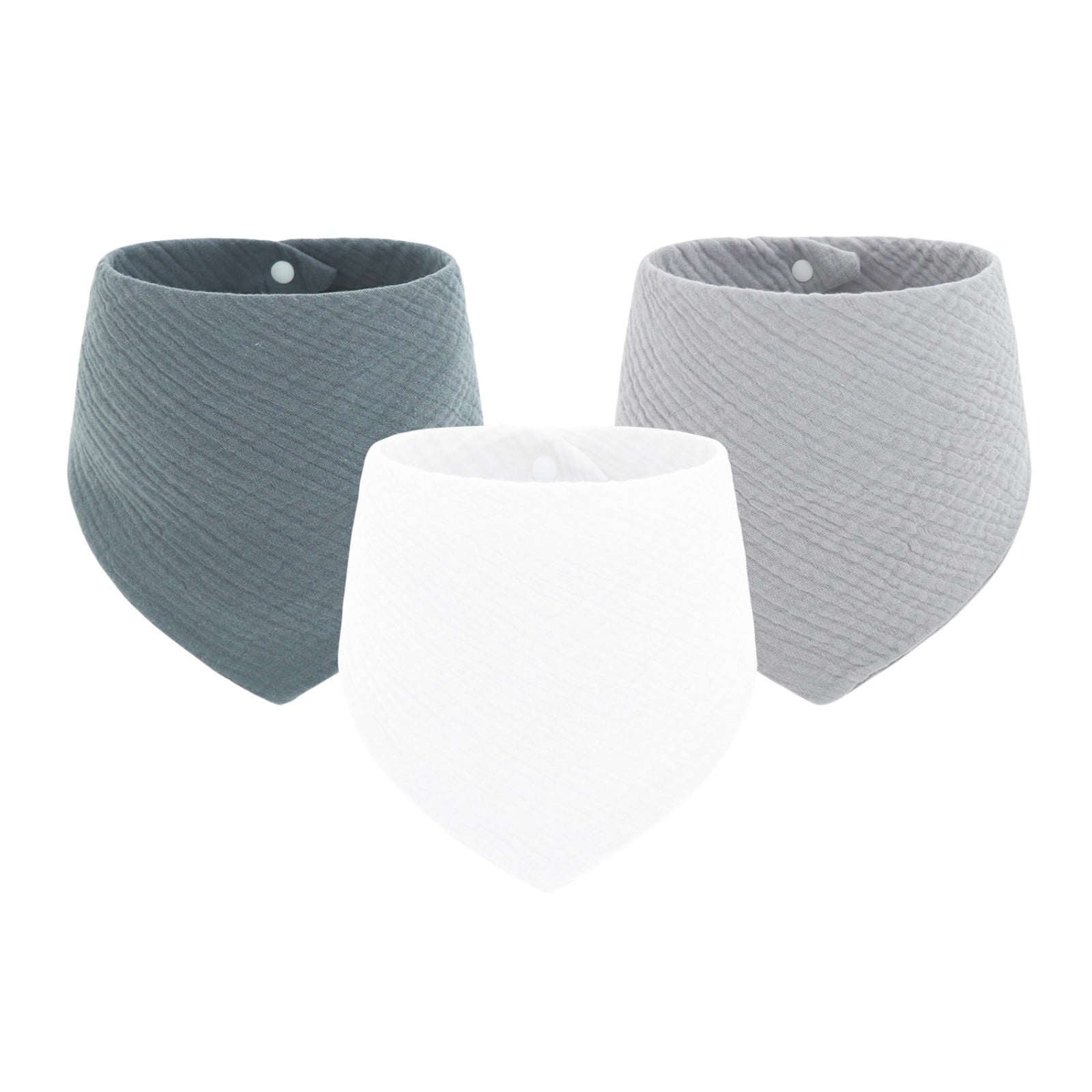 3pcs Drooling Apron Burp Cloths Strong Absorbent Feeding Bib for Infant ...