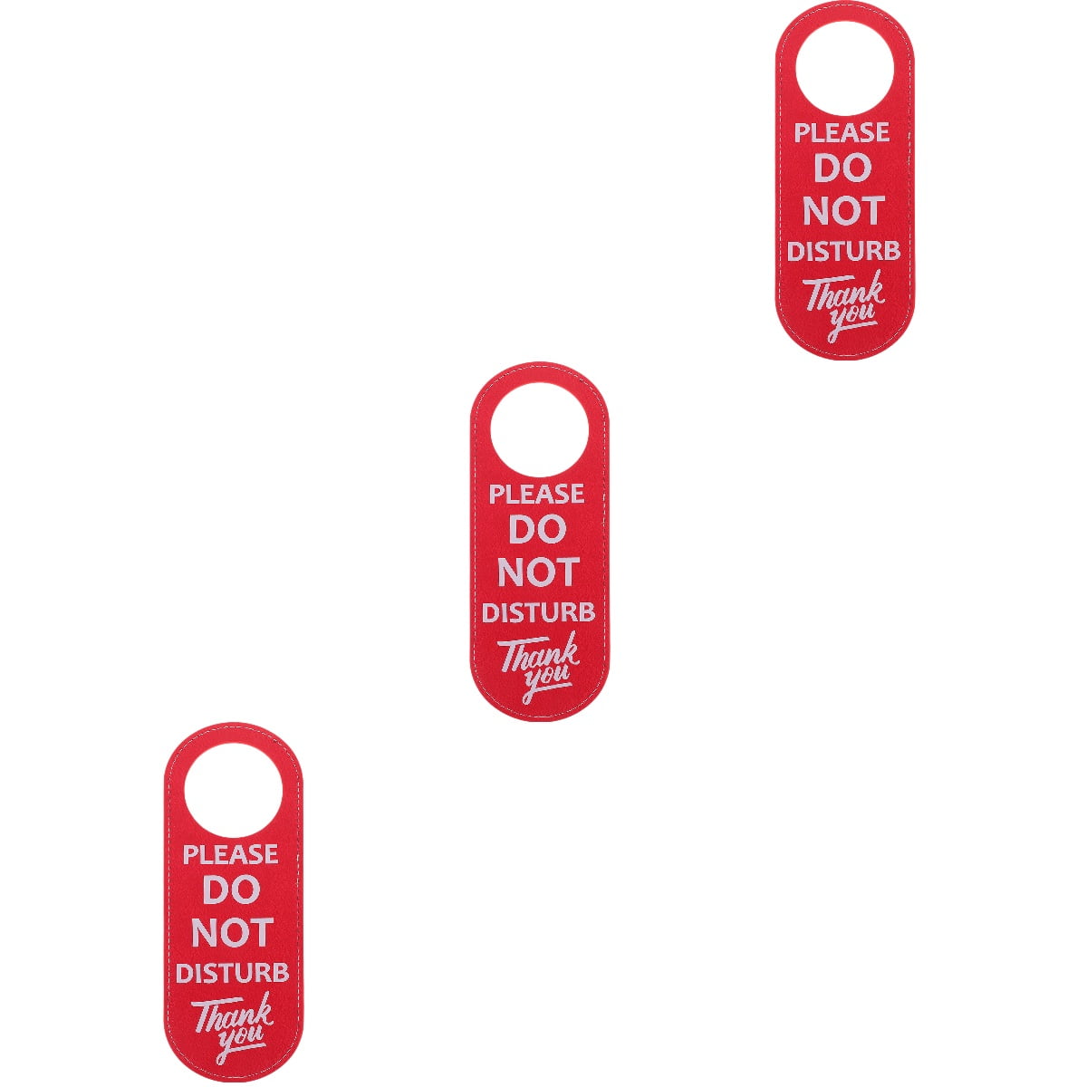 3pcs Dual Side Door Tag Hotel Door Knob Hanger Sign Double Sided Don't ...