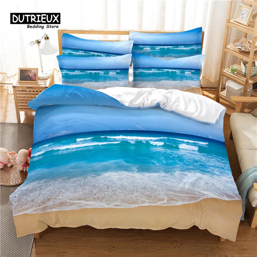 3pcs Duvet Cover Set 3D Beautiful Scenery Bedding Set Soft Comfortable ...