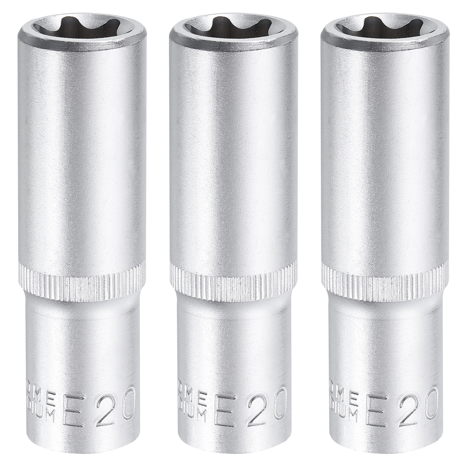 3pcs E-Torx Socket 1/2" Drive E20 External Torx Deep Socket CR-V Star ...