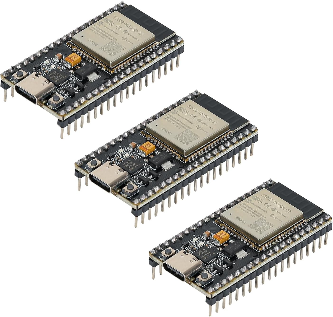 3pcs ESP-WROOM-32 ESP32 ESP-32S Development Board Type-C USB Module 2 ...