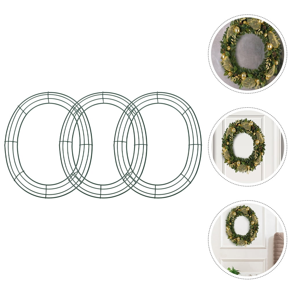 3pcs Egg Wreath Frame Iron Wire Easter Wreath Rack Wire Wreath Making ...