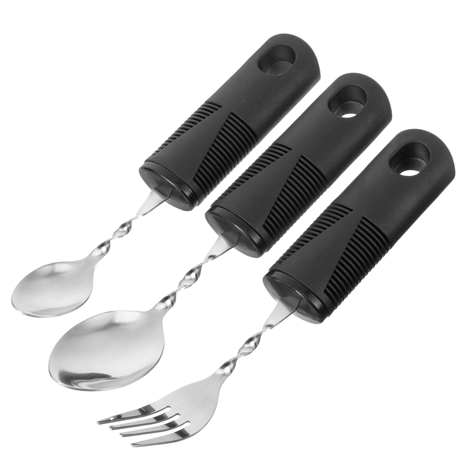 3pcs Elderly Cutlery Portable Cutlery Bendable Spoons Fork Utensils for ...