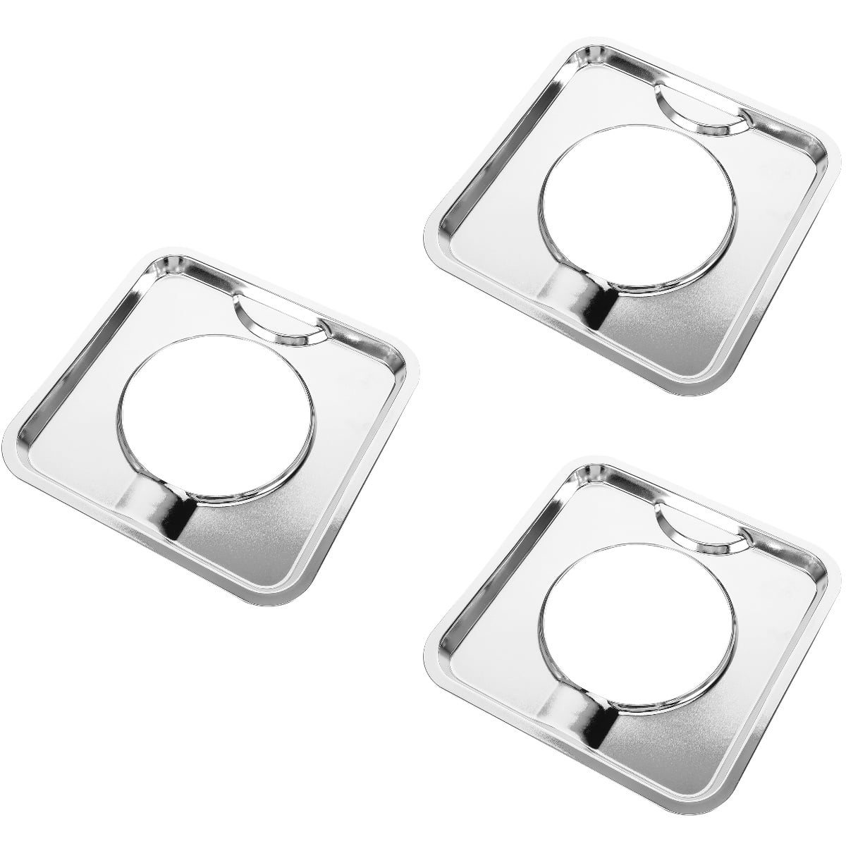 3pcs Electric Stove Burner Drip Pan Stove Burner Drip Bowl Drip Pan For ...