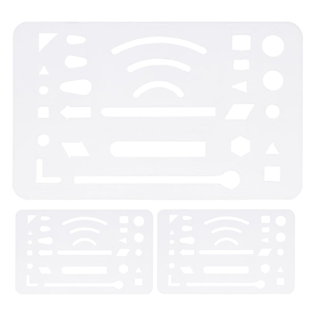 3pcs Eraser Shield Eraser Template Drafting Metal Erasing Shield ...