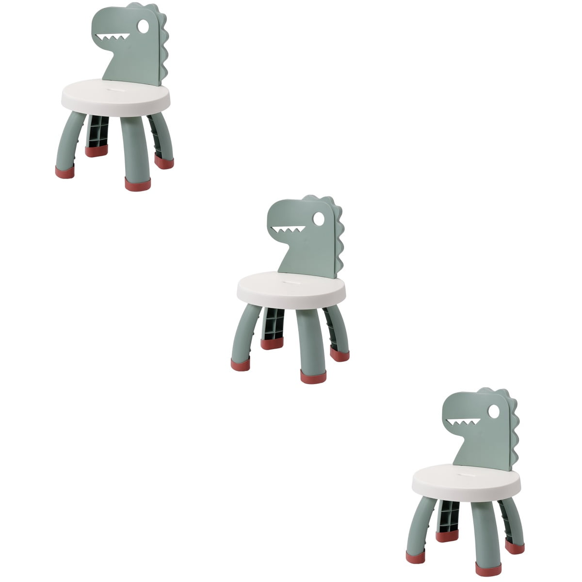 3pcs Kids Step Stool Set with Ergonomic Design, Cartoon Dinosaur ...