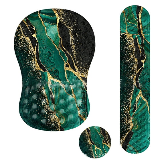 3pcs Ergonomic Memory Foam Wrist Mouse Pad for Keyboard Mouse Cup ...