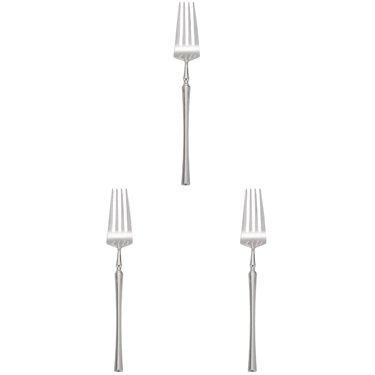 3pcs European Small Waist Stainless Steel Fork Dinner Use Fork Western ...