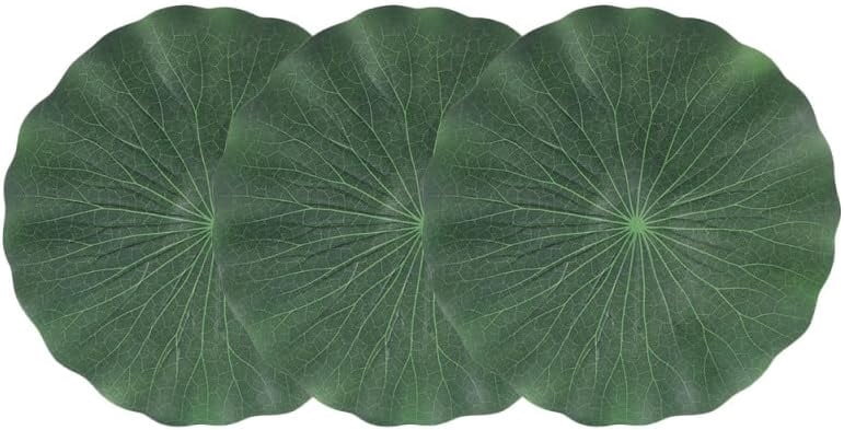 3pcs Eva Lily Pads Fake Water Plants for Ponds Lotus Leaves for Pond ...