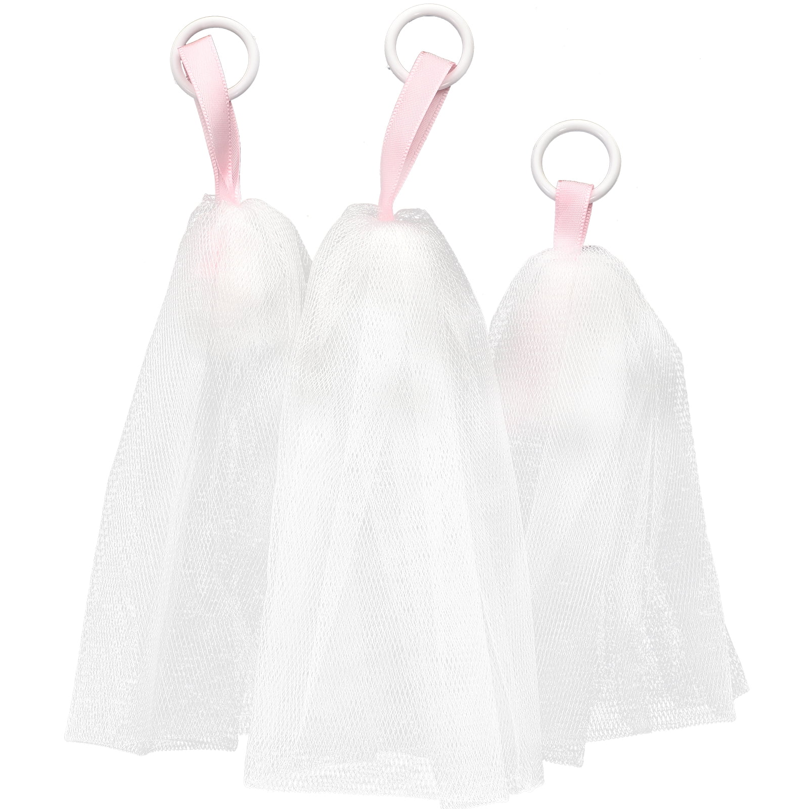 3pcs Exfoliating Mesh Soap Saver Pouch Bubble Net Handmade Soap Mesh