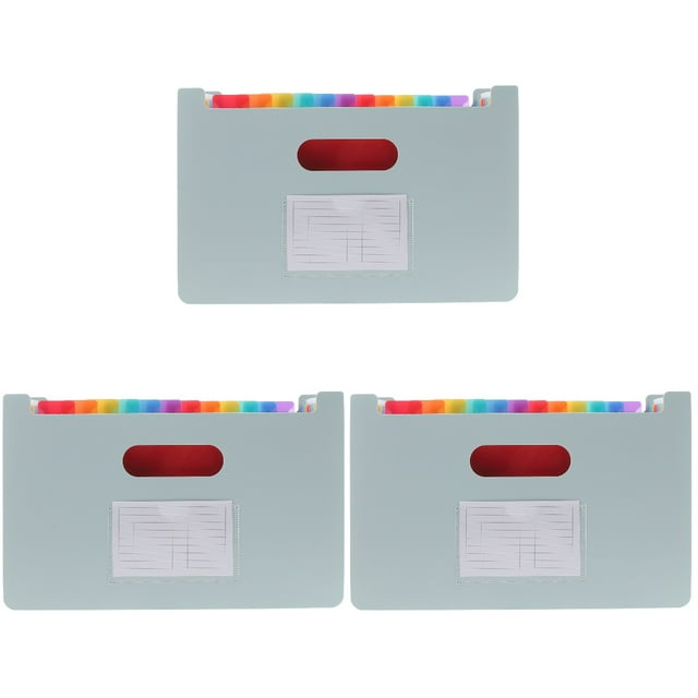 3pcs Expanding Paper File Holder Accordion Design File Bag Portable ...