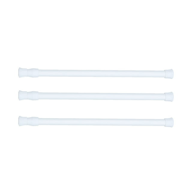 3pcs Extendable Bars Tensions Rod Spring Curtain Rod Adjustable Width ...