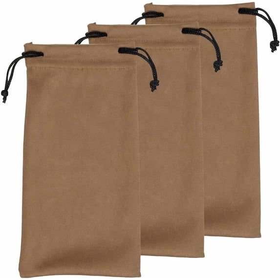 3pcs Eyeglass Pouch Microfiber Sunglasses Storage Bag Portable ...