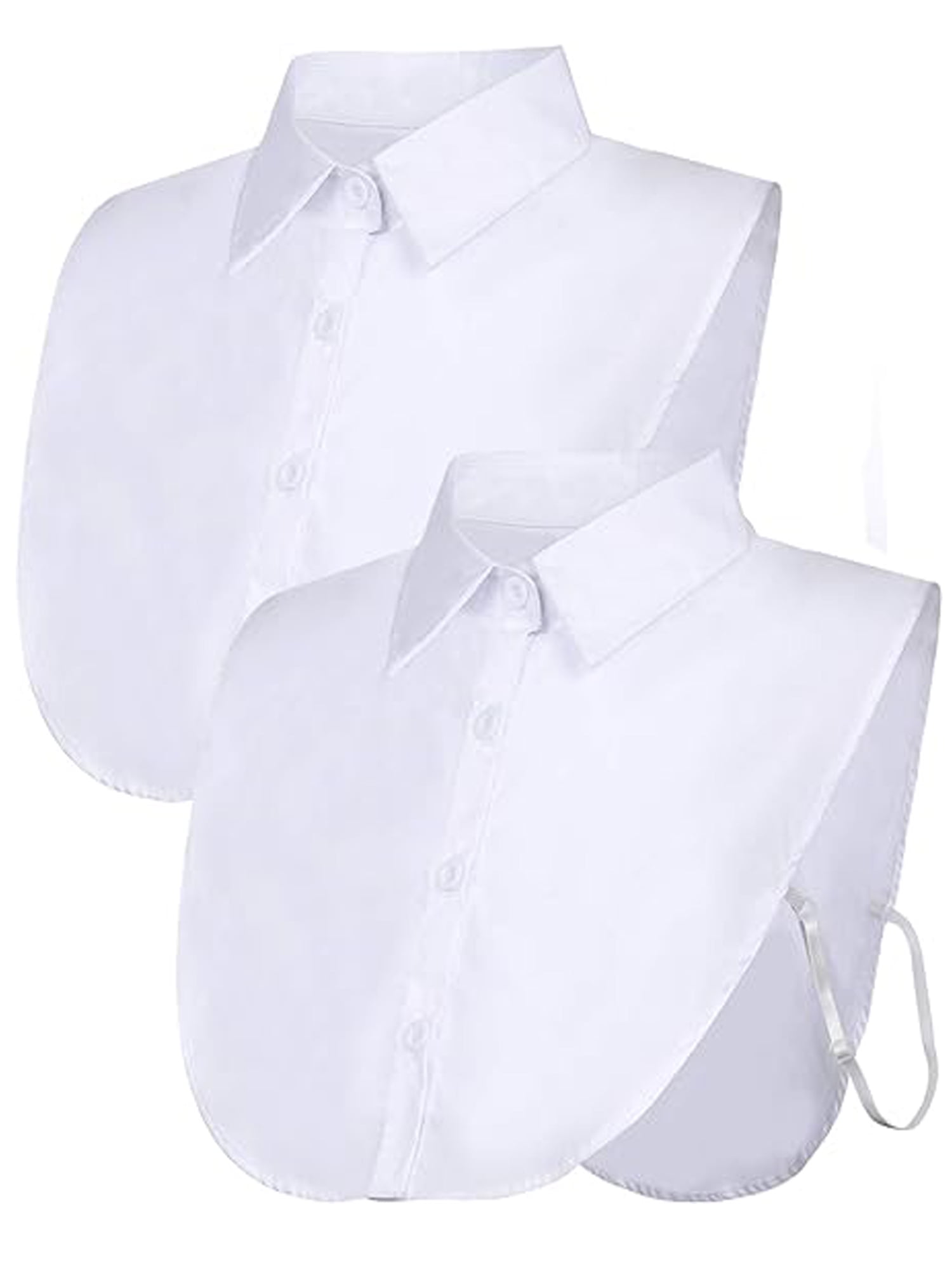 3pcs Fake Collar Detachable Dickey Collar Blouse Half Shirts Peter Pan ...
