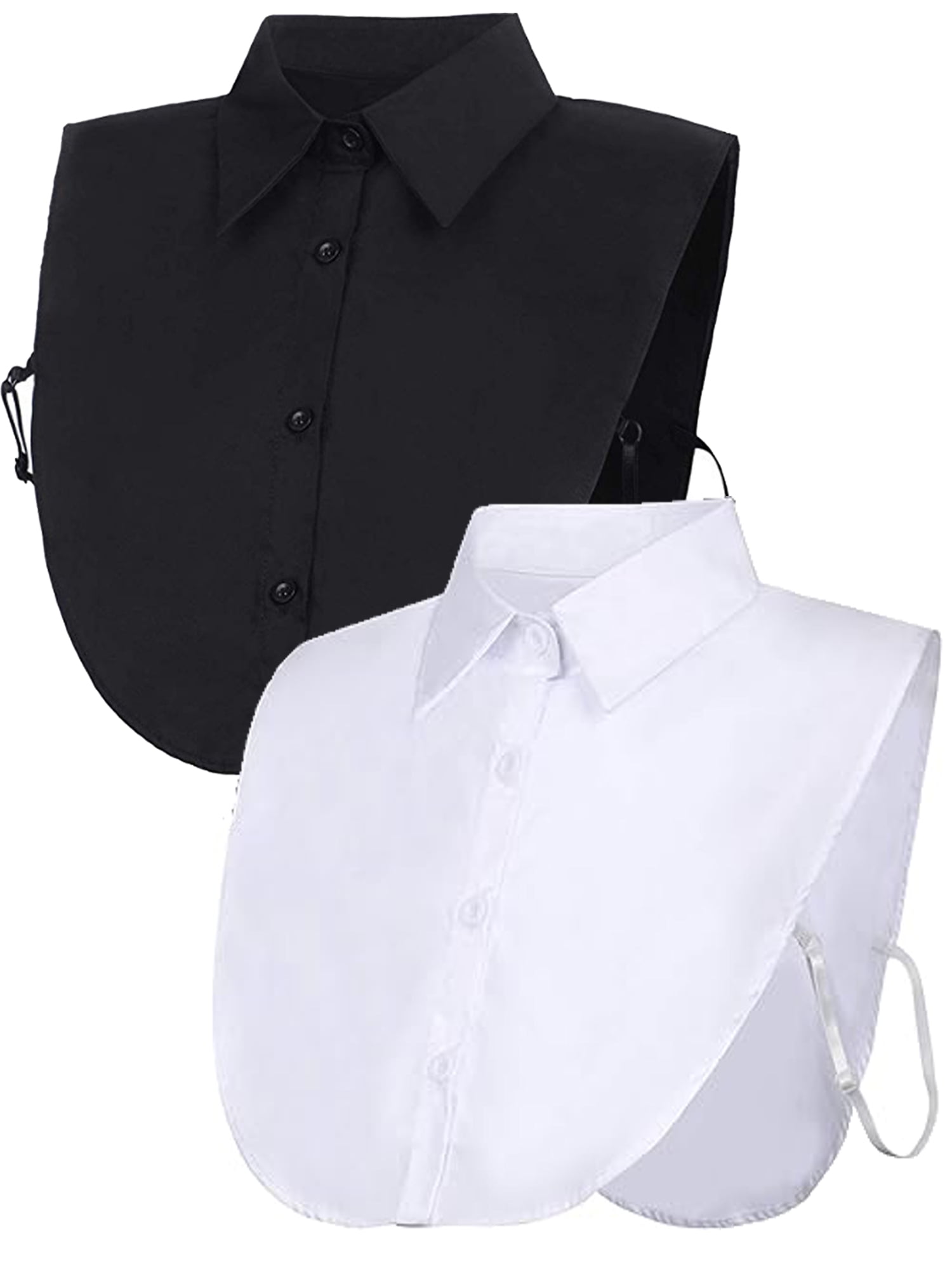 3pcs Fake Collar Detachable Dickey Collar Blouse Half Shirts Peter Pan ...