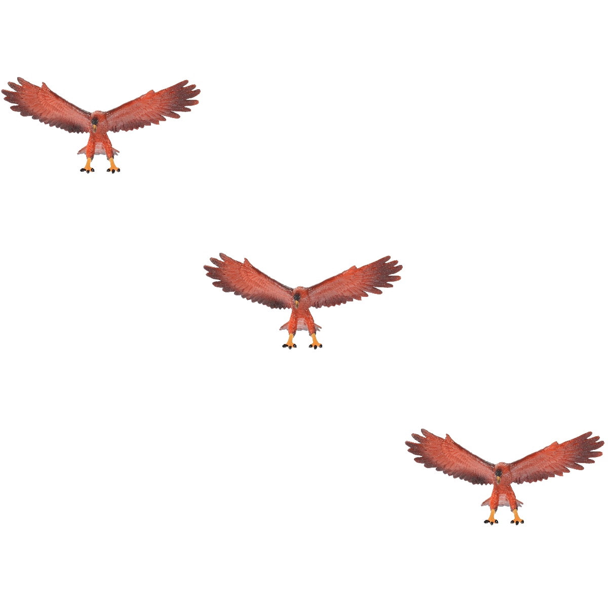 3pcs Fake Eagle Model Mini Simulated Eagle Model Plastic Animal Model ...