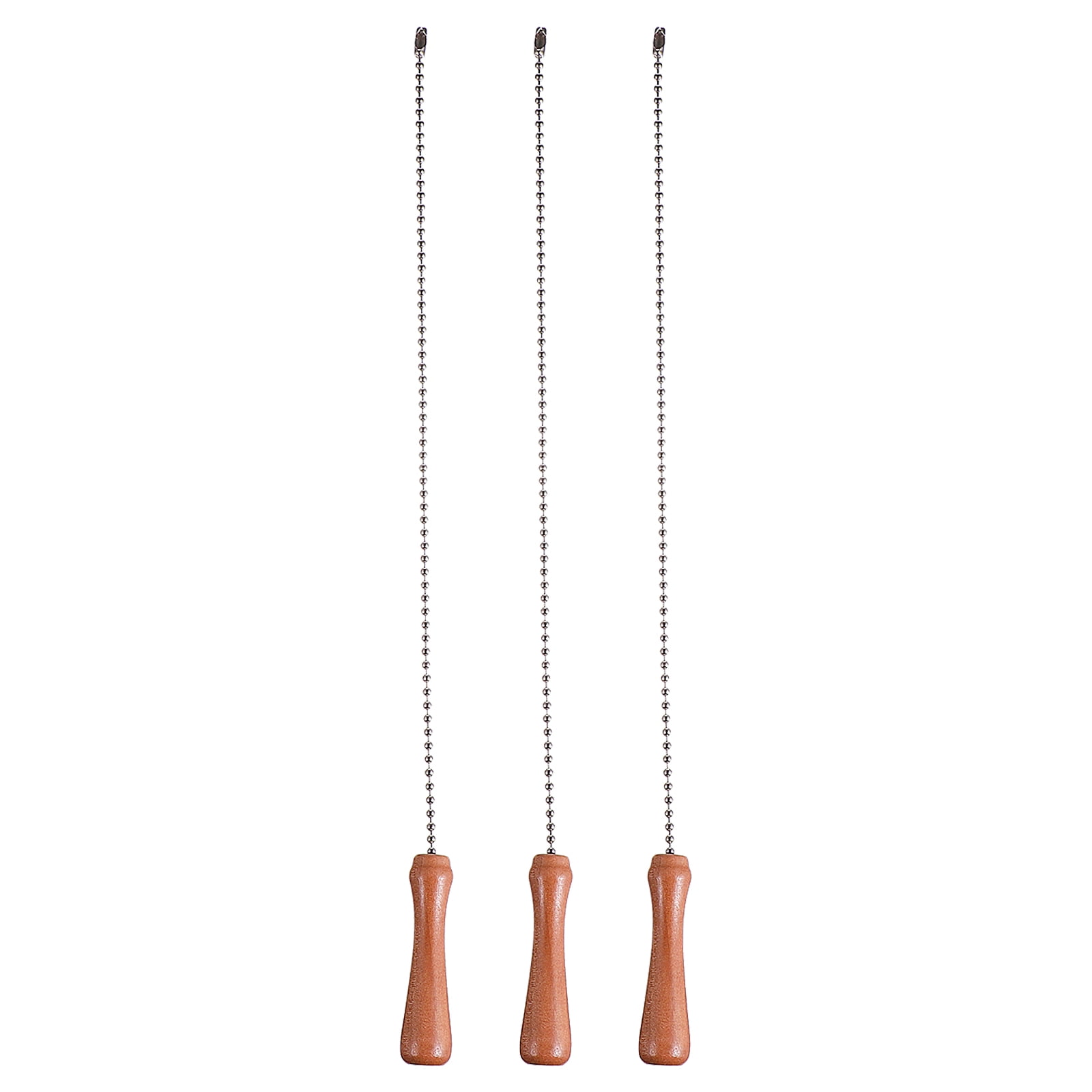3pcs Fan Pull Chains Pulling Switch Chains Wooden Stick Fan Light Pull ...