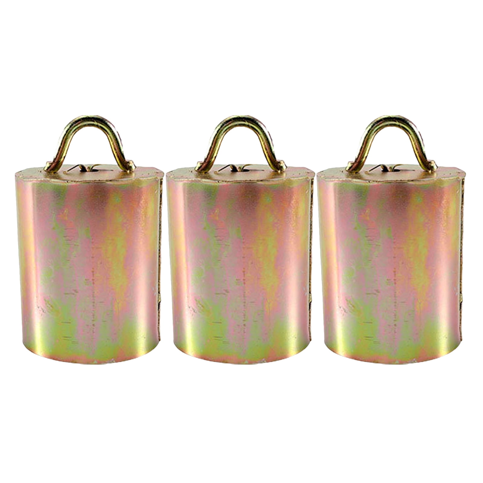 3pcs Farm Animal Loud Bells Heavy Duty Cowbell Christmas Annual Hanging ...
