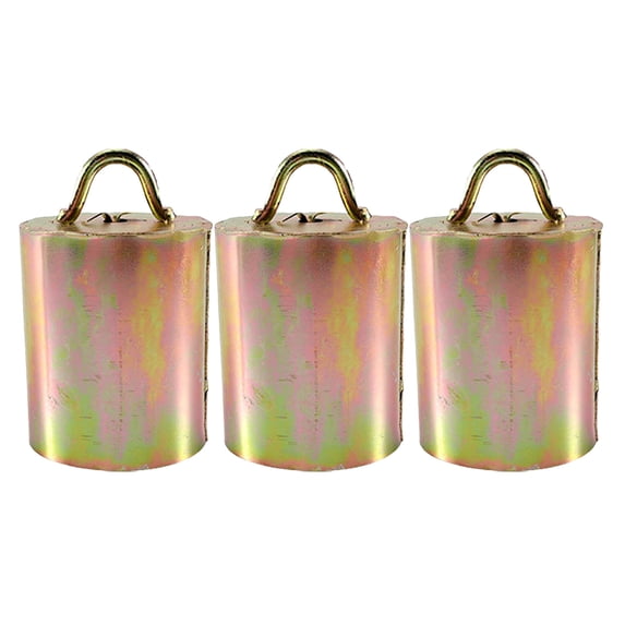 3pcs Farm Animal Loud Bells Heavy Duty Cowbell Christmas Annual Hanging ...