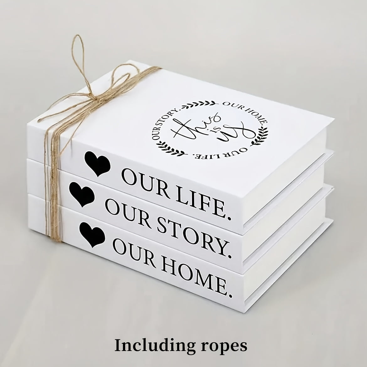 3pcs Faux Books For Decoration, Luxury Decorative Books, Living Room ...