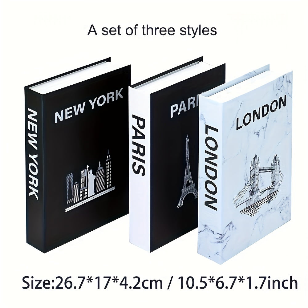3pcs Faux Books For Decoration, Luxury Decorative Books, Living Room ...