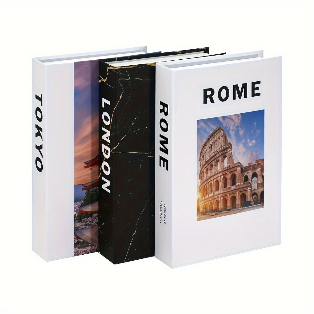 3pcs Faux Books For Decoration, Luxury Decorative Books, Living Room ...