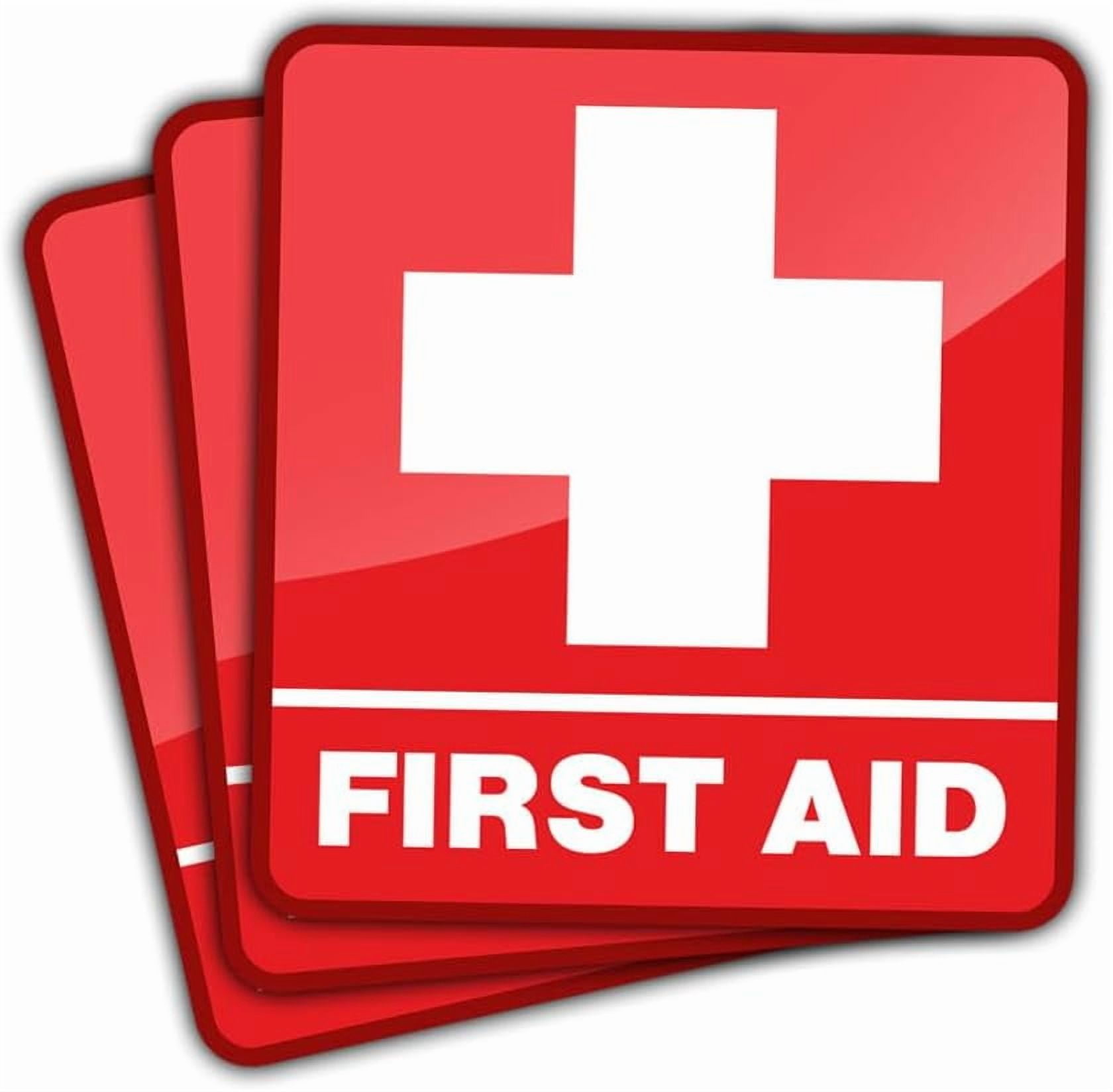 (3pcs) First Aid Sticker, First Aid Stickers for First Aid Box, Medical ...