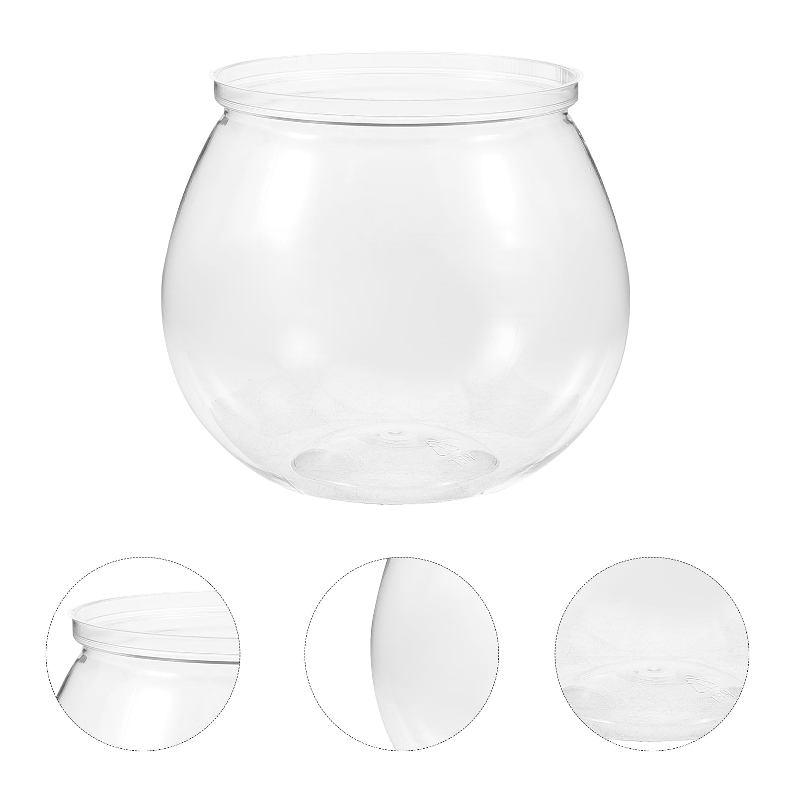 3pcs Fish Bowl Goldfish Bowl Small Plastic Aquarium Goldfish Tank ...