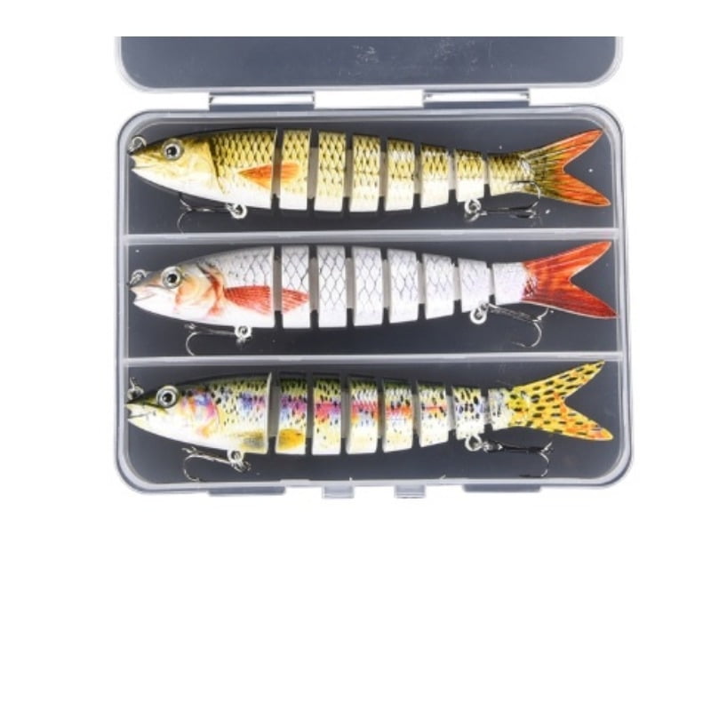 3pcs Fishing Lures for Freshwater and Saltwater, Lifelike Swimbait for ...