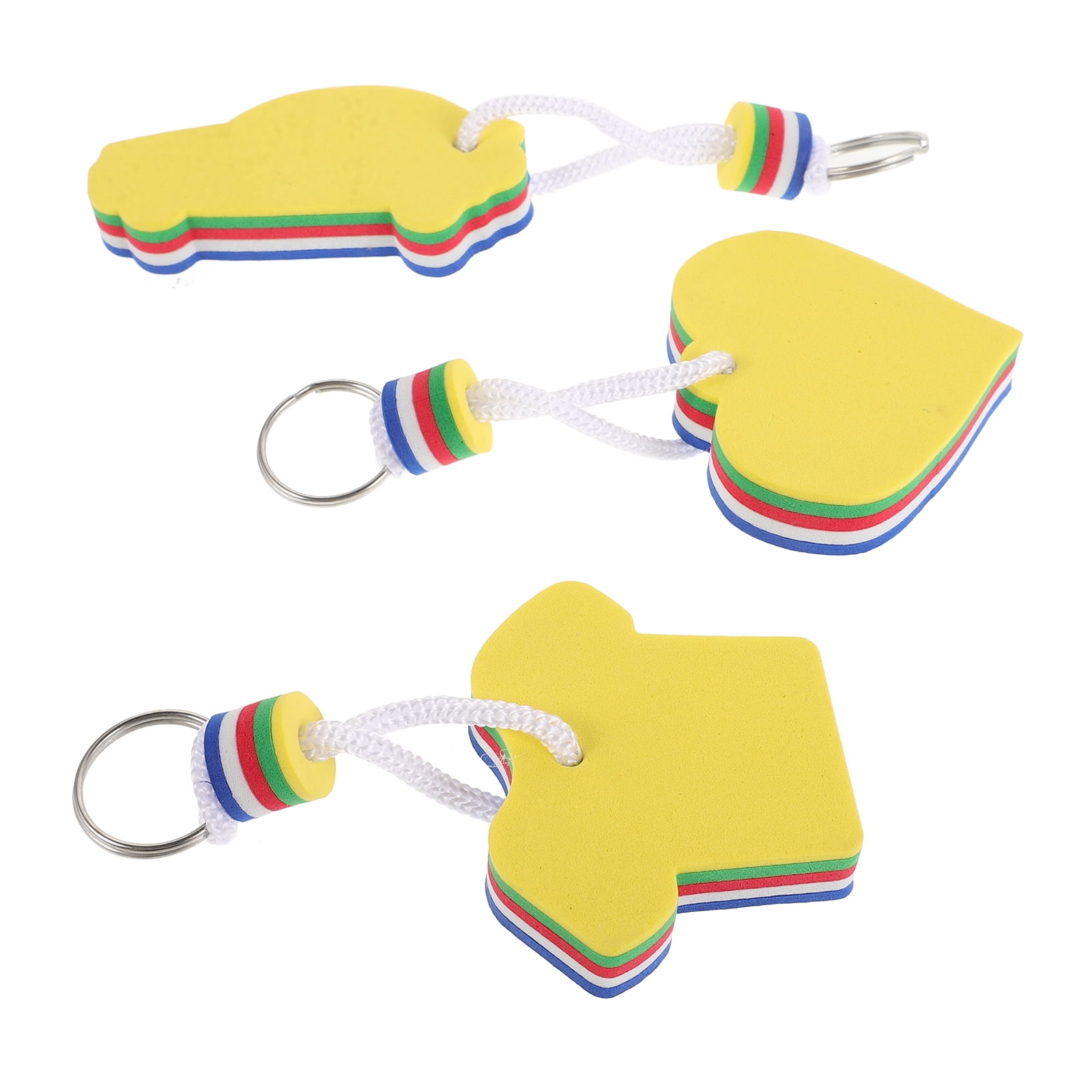 3pcs Floating Boat Key Chain Floating Key Chain Small Float Keychain ...