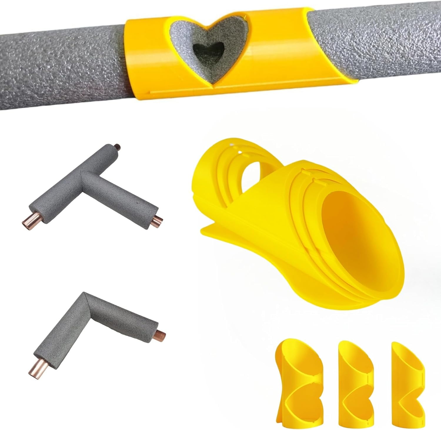 3pcs Foam Pipe Cutter Tool - Three-Tube Insulation Cutting Fixture ...