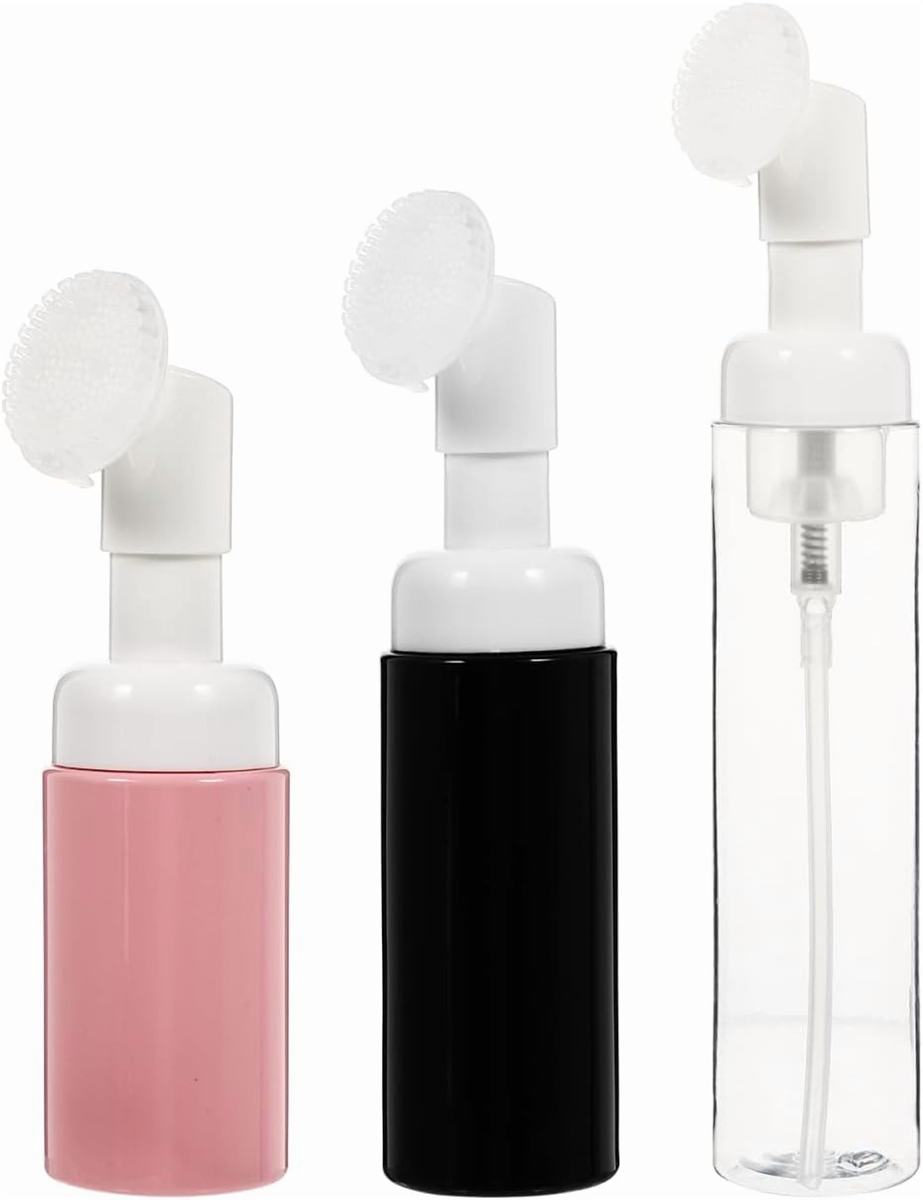 3pcs Foaming Bottle with Brush Head Portable Empty Dispenser for Soap ...