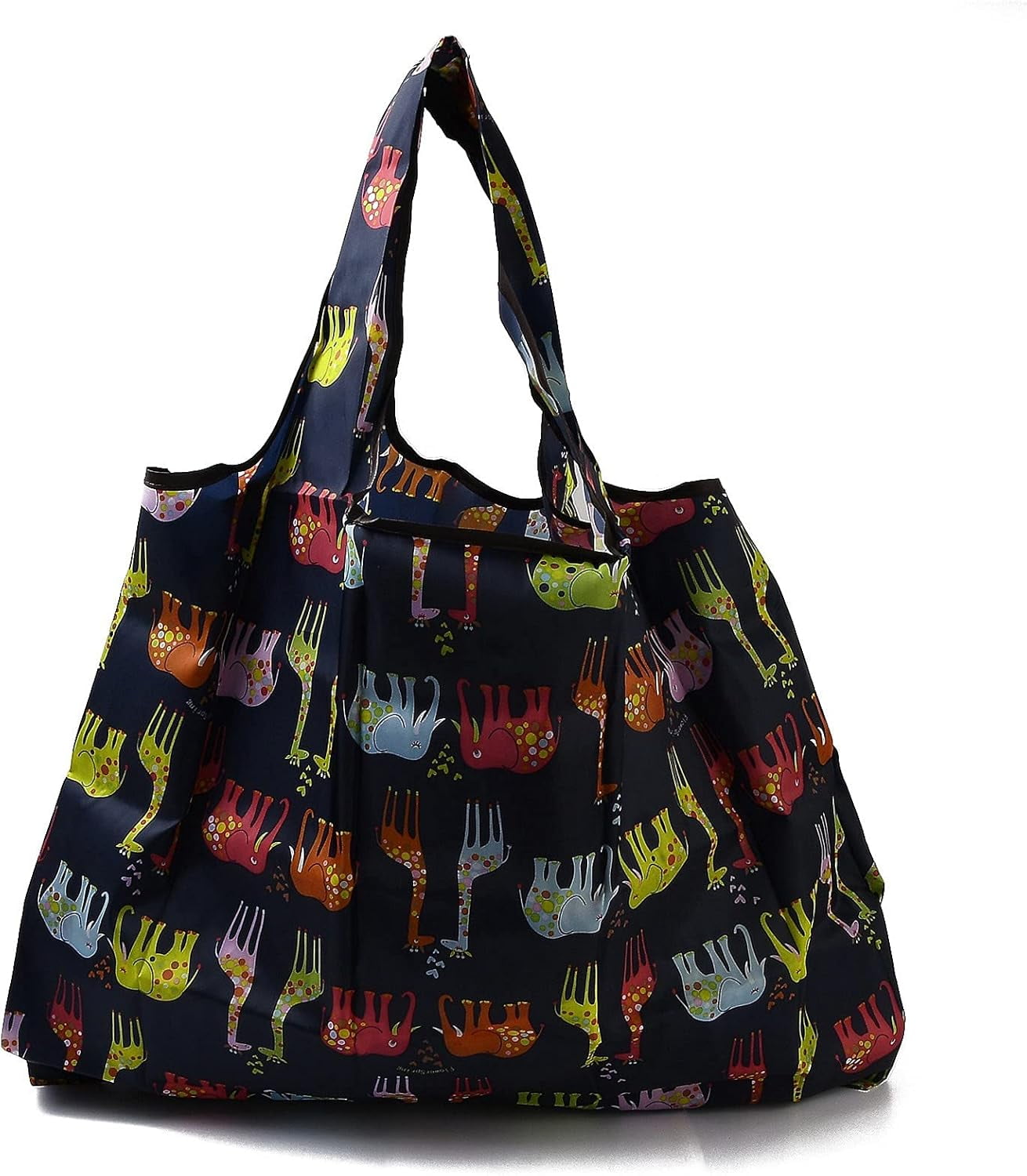 3pcs Foldable Eco-Friendly Nylon Grocery Bags Reusable Waterproof ...