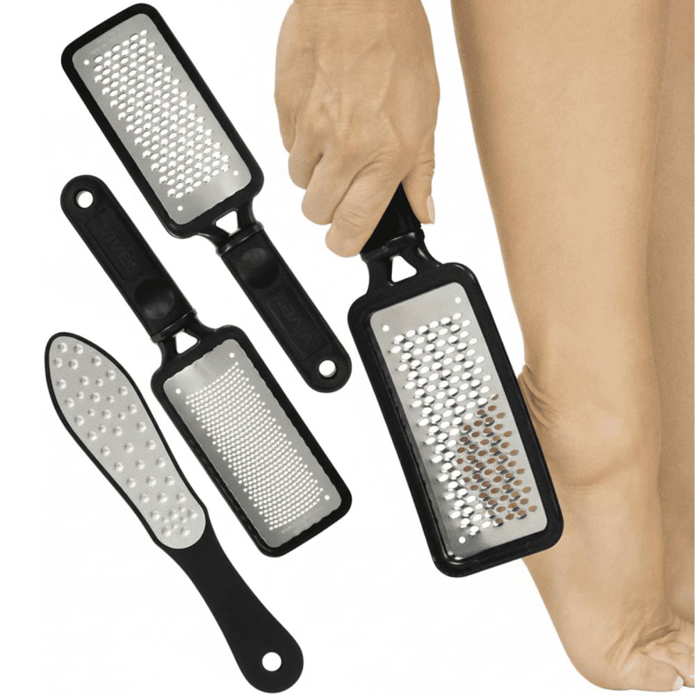 3pcs Foot File Foot Scraper for Dead Skin Heel Grater Stainless Steel ...