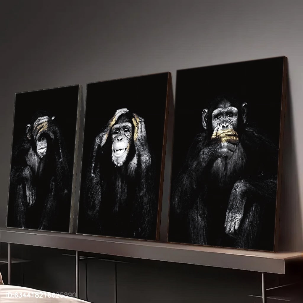 3pcs Framed Canvas Art Prints - Modern Wall Decor Set for Home & Office ...