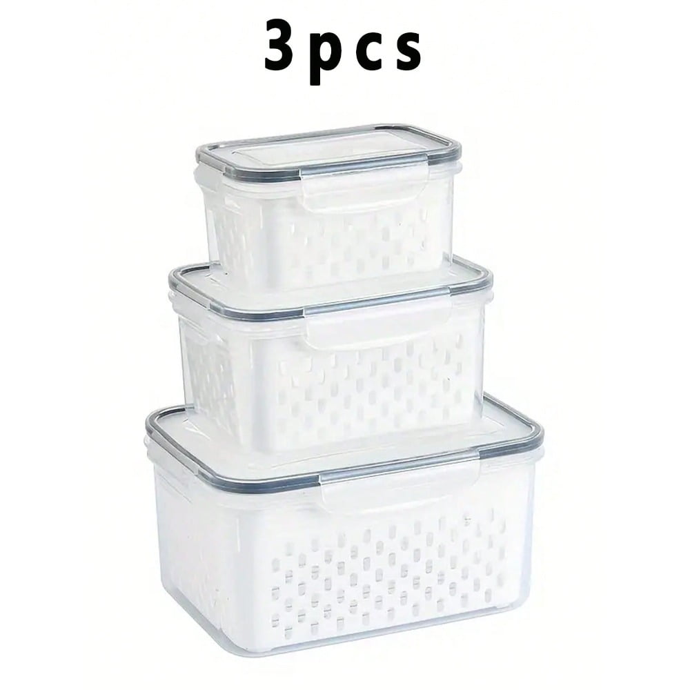 3pcs Freshness Preservation Boxes, Silicone Sealed Containers ...