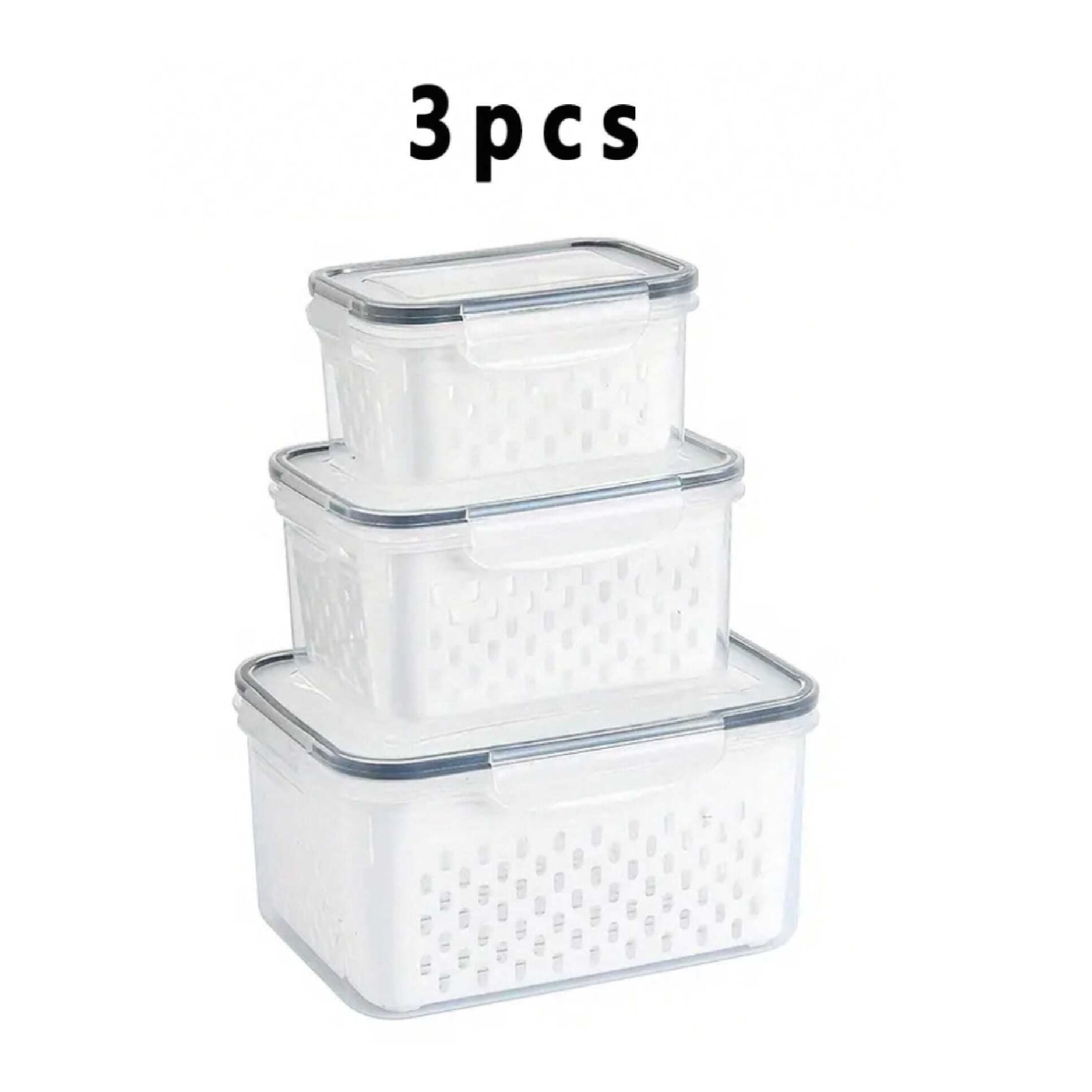 3pcs Freshness Preservation Boxes, Silicone Sealed Containers ...