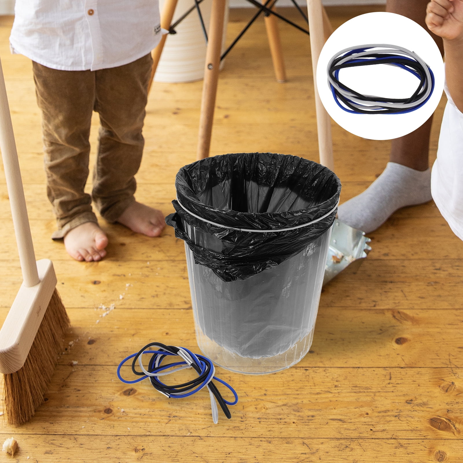 3pcs Garbage Bag Band Large Trash Bag Bands Rubber Trash Can Bands ...