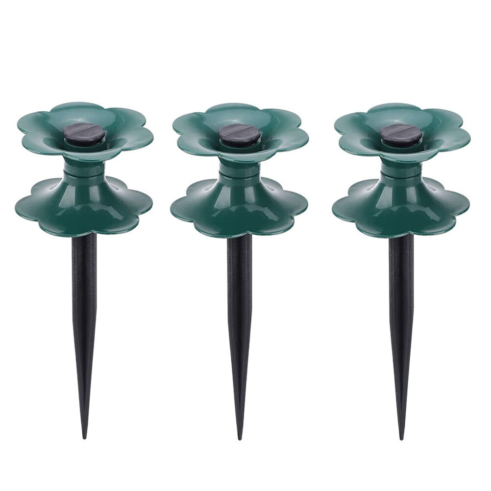 3pcs Garden Winding Pipe Wheels Hose Guide Spikes for Plant (Green ...