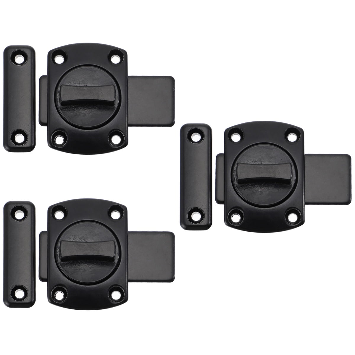 3pcs Gate Latch Rotate Bolt Latch Rotate Bolt Door Latch Screen Door ...