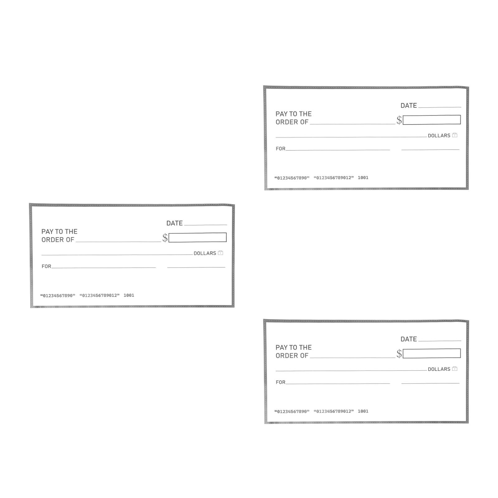 3pcs Giant Check Big Check For Presentations Big Fake Checks Funny ...