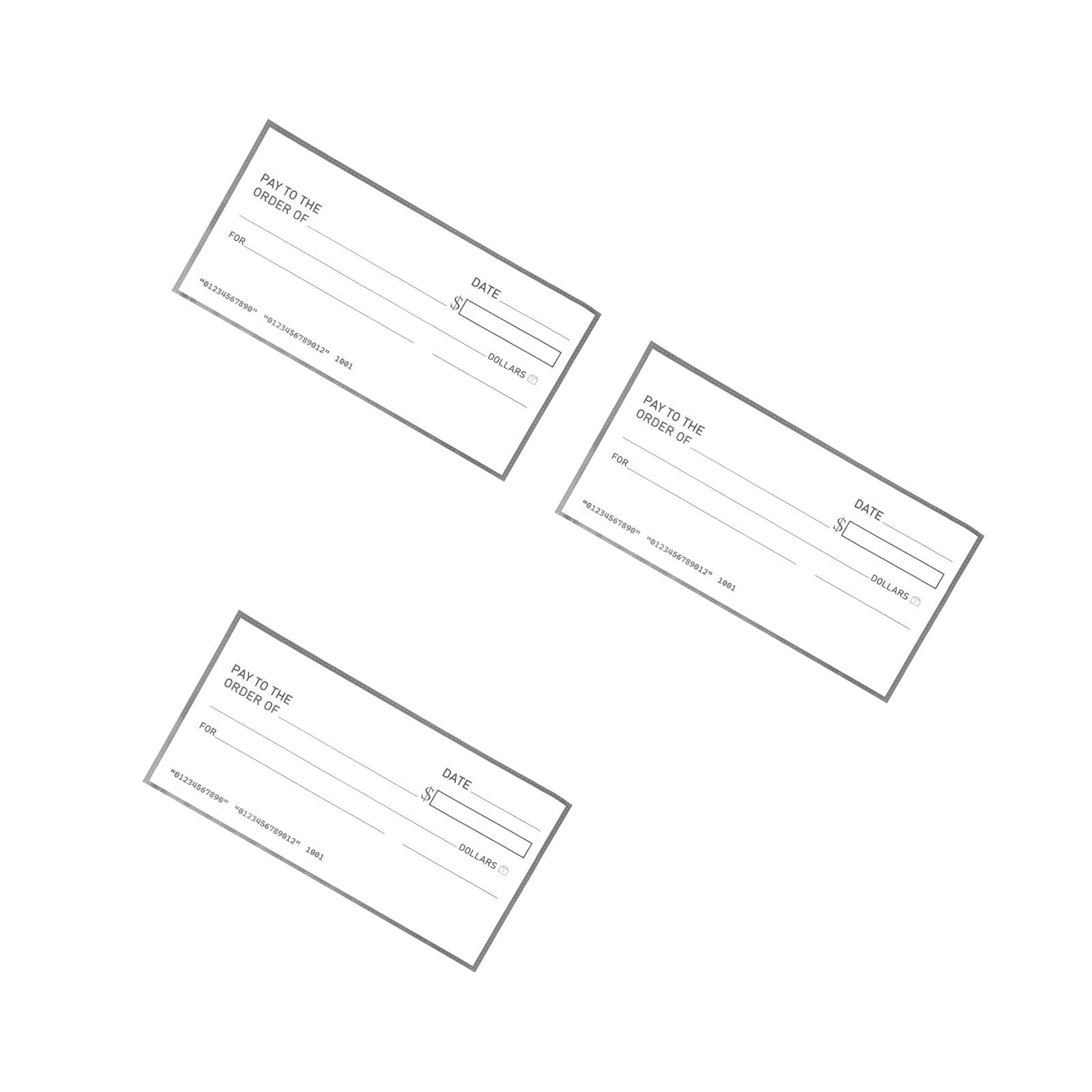 3pcs Giant Dry Erase Waterproof Fake Check For Pranks Reusable Large ...