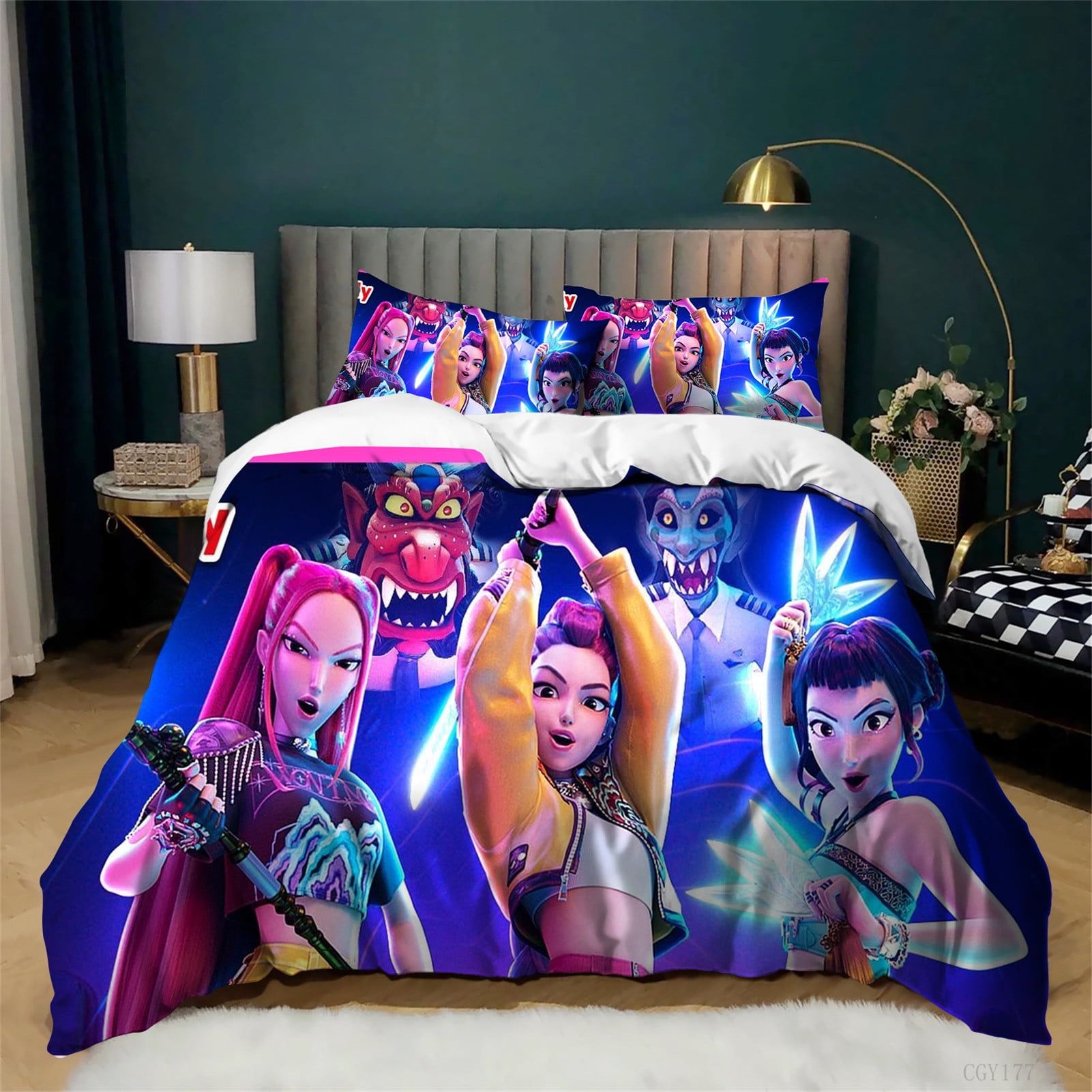 3pcs Girls Group KPop Bedding Set All Season Duvet Cover Set Full Size ...