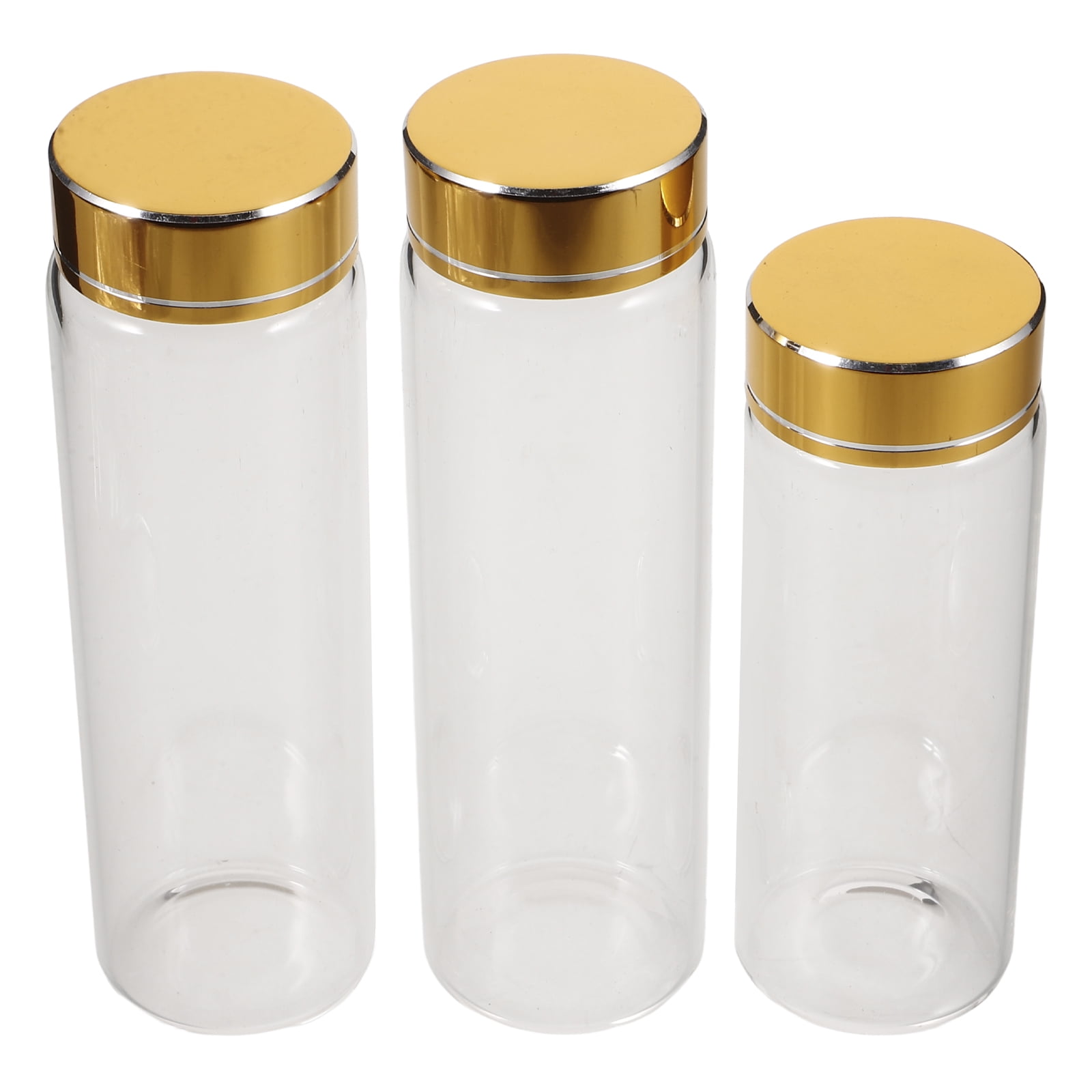 3pcs Glass Clear Test Tubes Liquid Sample Vial Test Tubes Wishing Vials ...