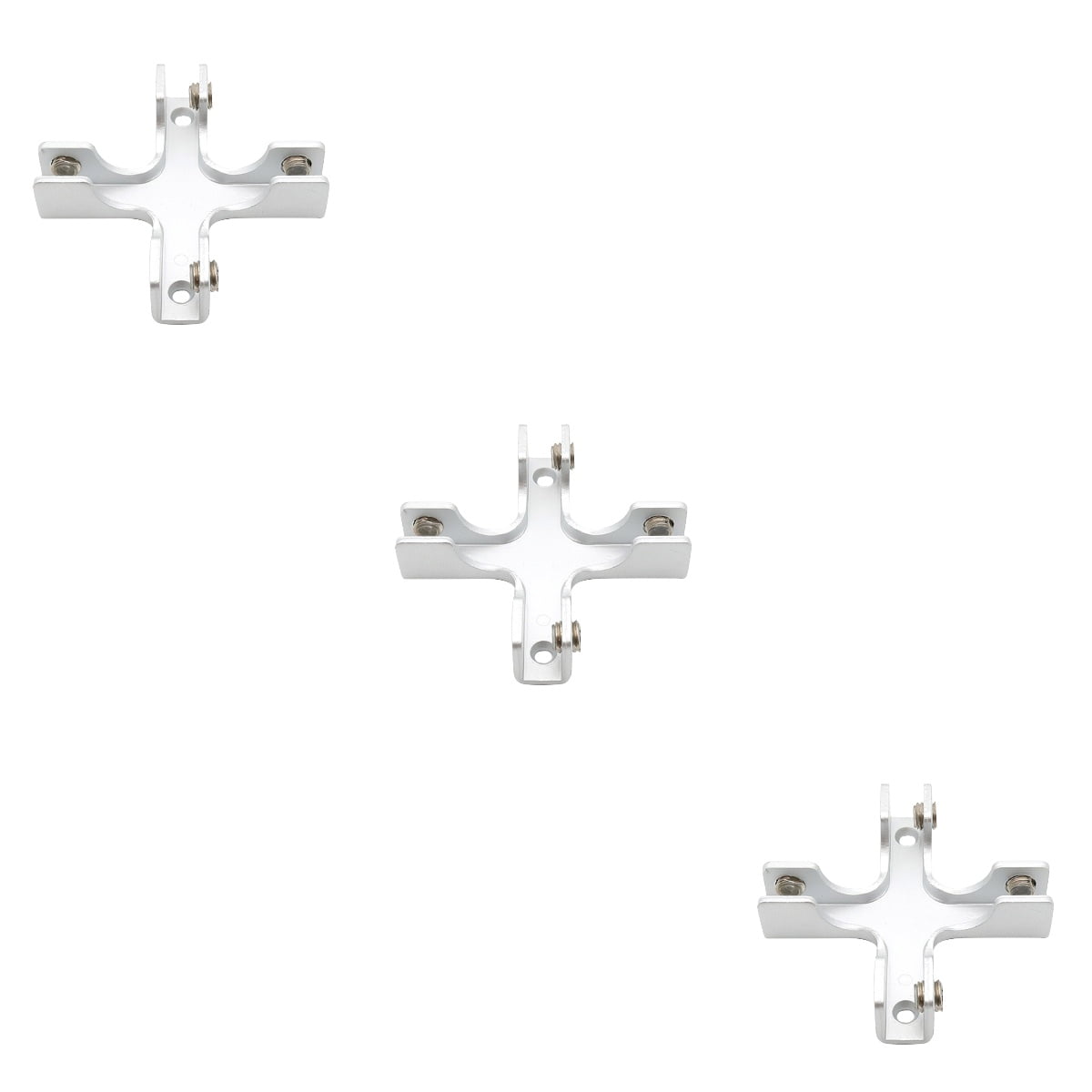 3pcs Glass Fixation Clamp Aluminium Alloy Glass Clamp for 6-10mm Glass ...