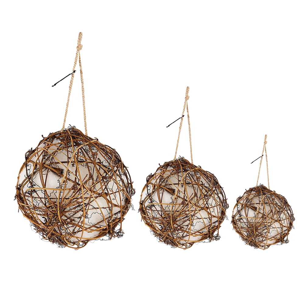 3pcs Globe Hummingbird Nesters Refillable Balls DIY Bird Nesting ...