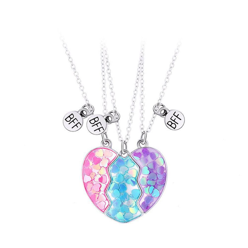 3pcs Good Friend Dolphin Necklace Creative Magnet Splicing D6 Y4B5 Set ...