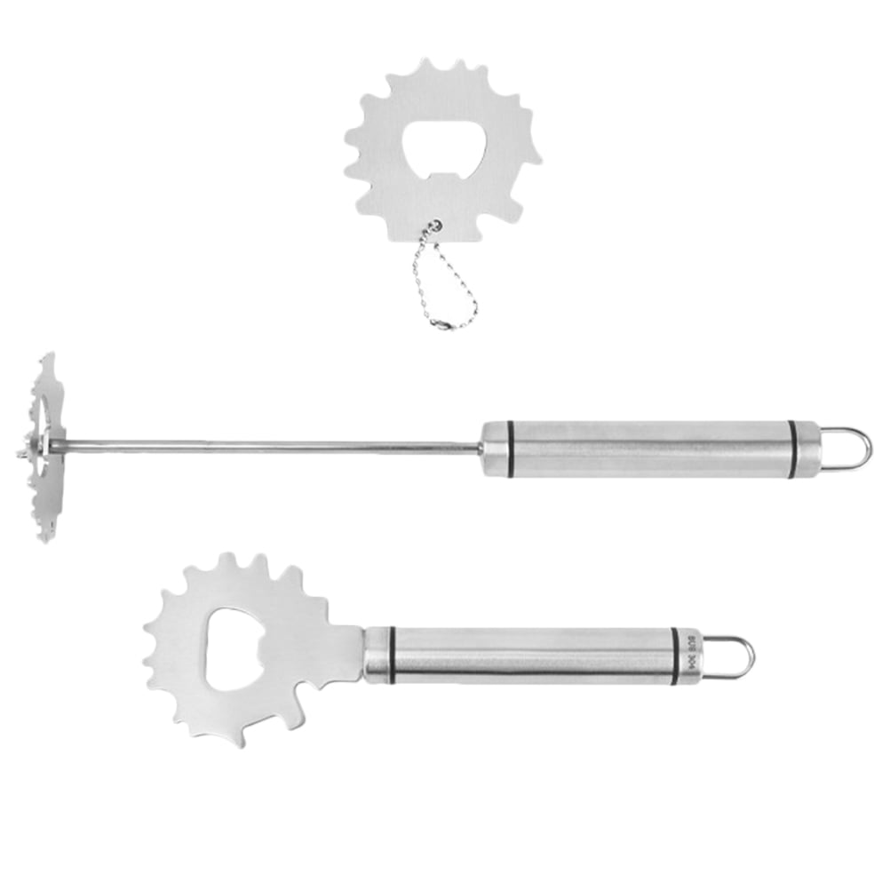 FONDOTIN Stainless Steel Grill Cleaner Scraper for Cleaning with Silver ...