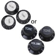 3pcs Guitar Top Hat Knobs Speed Control Knobs Volume Tone Control Knobs ...